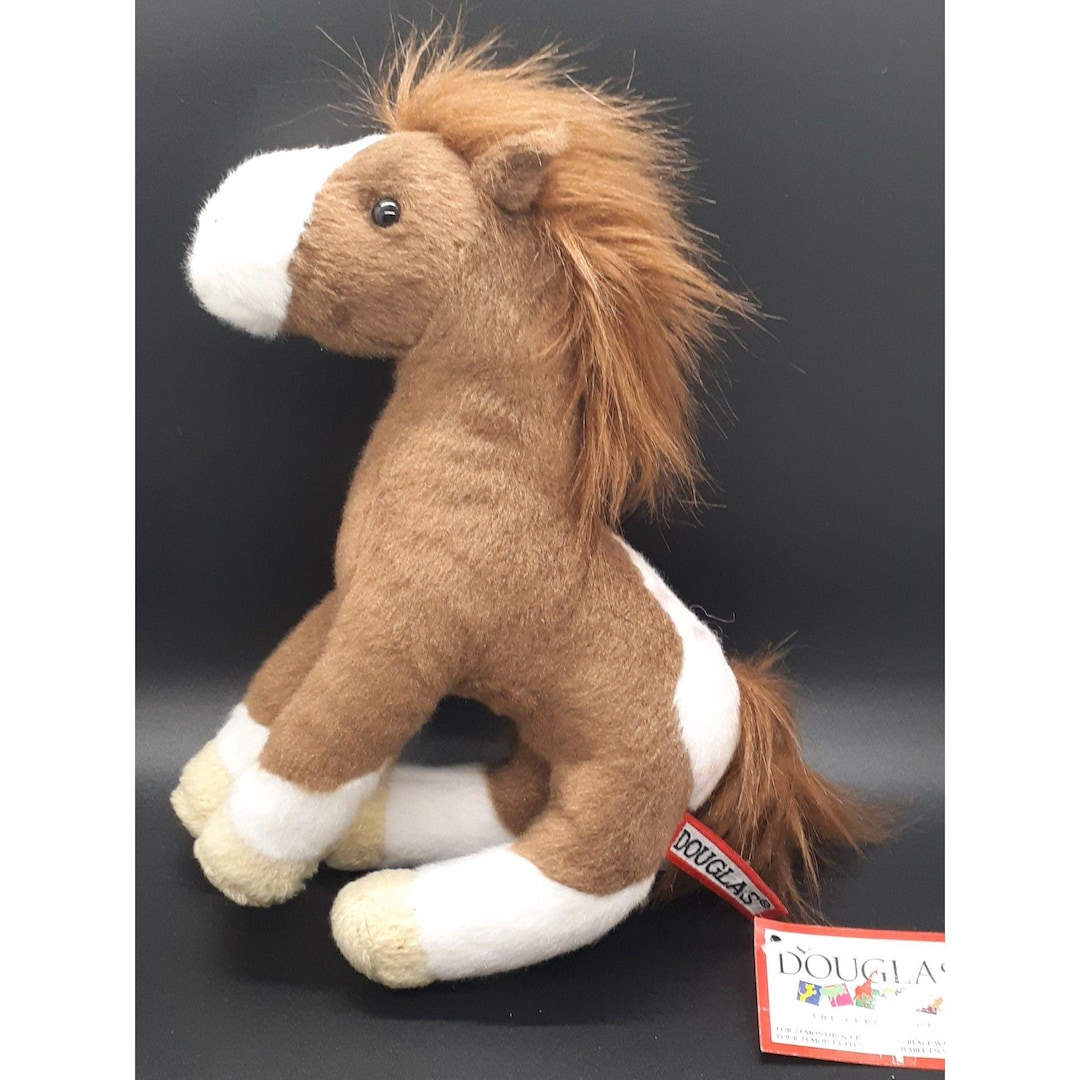 Douglas Cuddle Toy Warrior Blanket Appaloosa Brown Horse Pony Plush ...