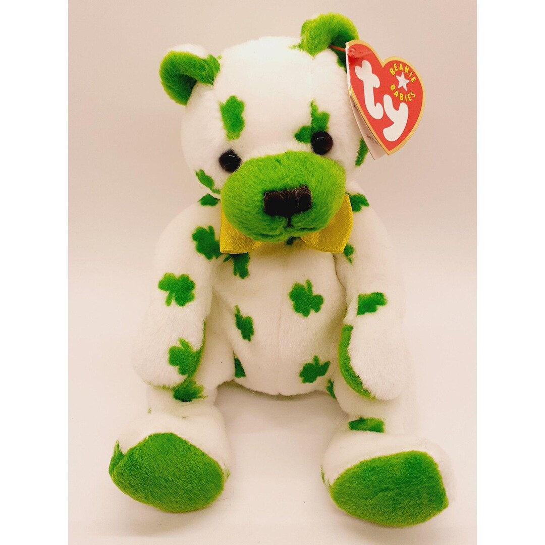 TY Clover the Shamrock Bear Beanie Baby - NEW With Tags - Retired 05/24 ...