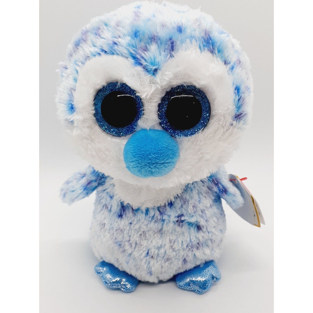 TY "tony" the Blue Penguin Beanie Boo Baby - Etsy