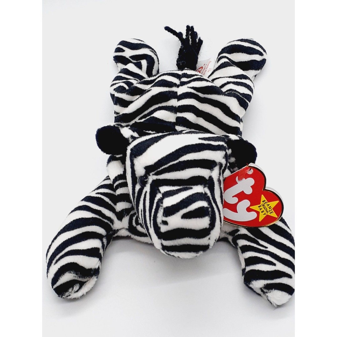 TY Ziggy the Zebra Beanie Baby NEW With 4th Generation Tag and PVC ...