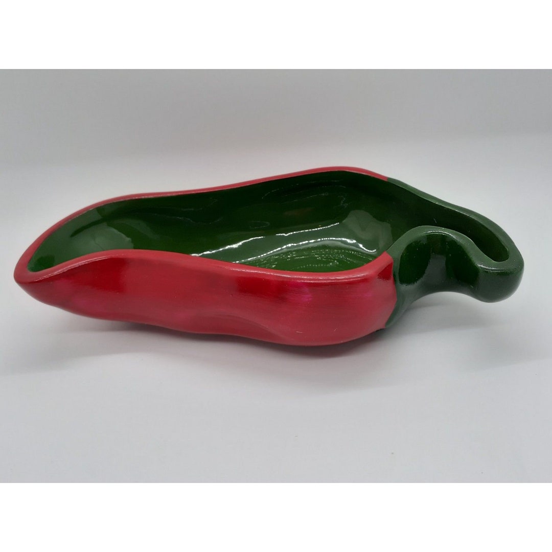 Chili Pepper Shaped Salsa Dish Bowl Pot - Vintage 1990's - New in Box ...