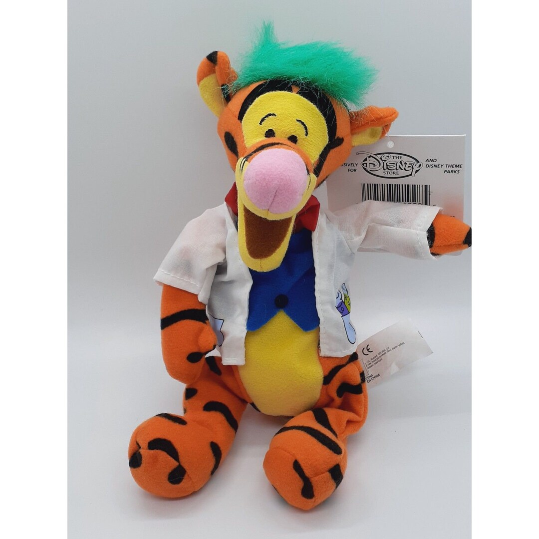 DISNEY Mad Scientist Tigger 9" Bean Bag Beanie Baby - NEW With Tags ...