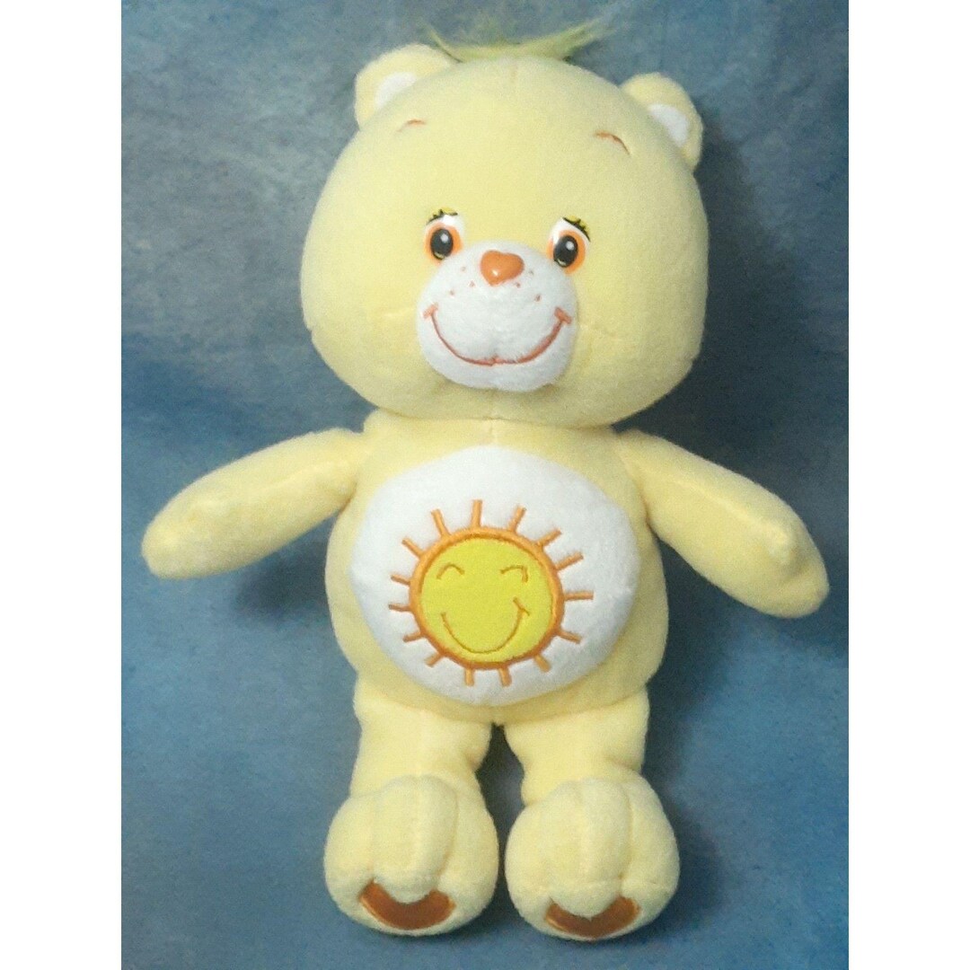 2002 Funshine Yellow Sunshine Care Bear Plush - Cute Vintage Bear! - Etsy