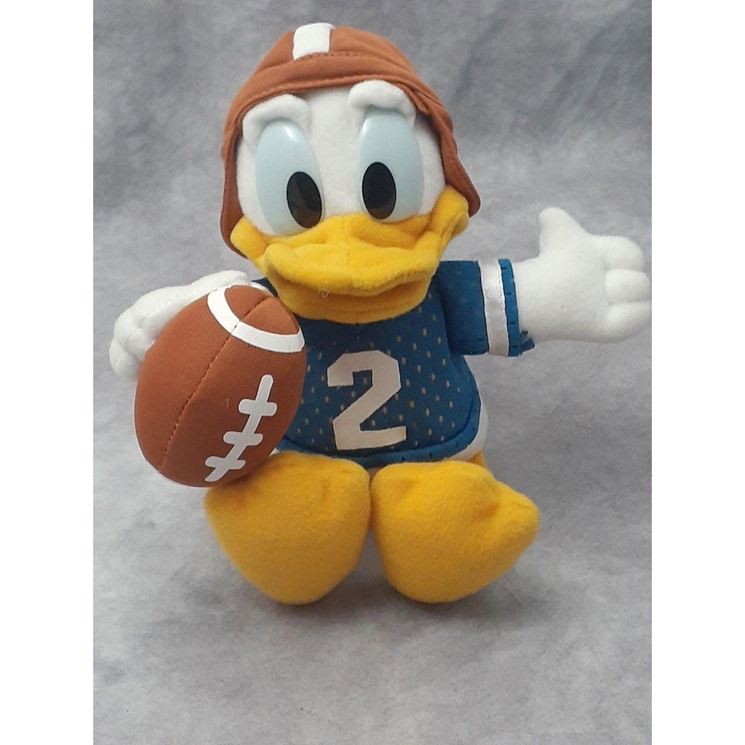 Mattel Star Bean Donald Duck Football Player Plush Beanie 8" - Vintage ...