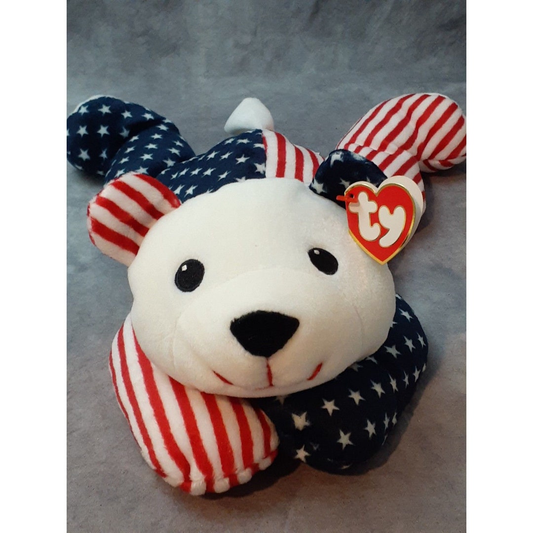 TY Pillow Pals Collection SPARKLER the Patriotic Bear - 14 " Introduced ...