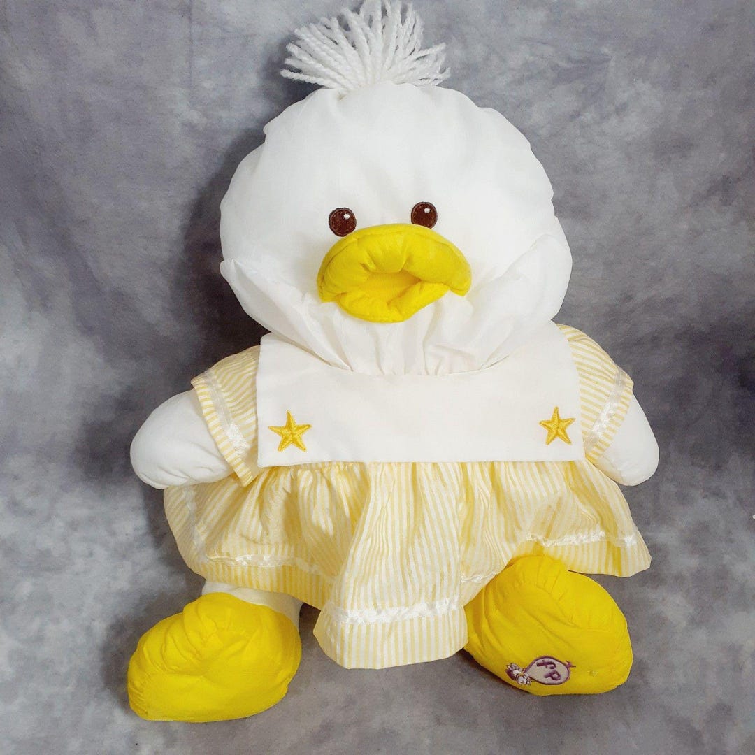 Fisher Price 1987 Baby Duck Duckling #8014 Puffalump Plush - Perfect ...
