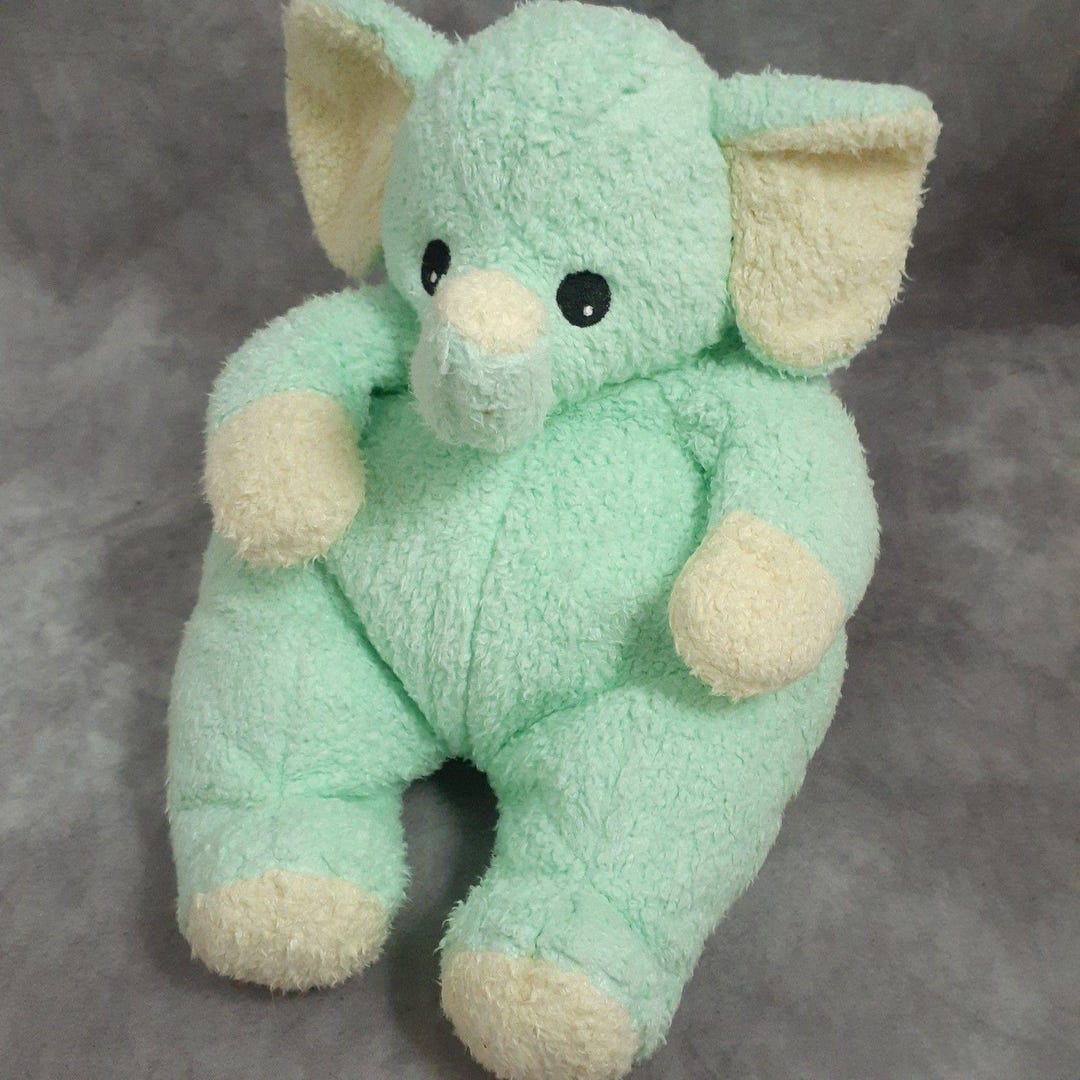 Ty Pillow Pals Baby Collection Elephantbaby the Mint Green Elephant ...