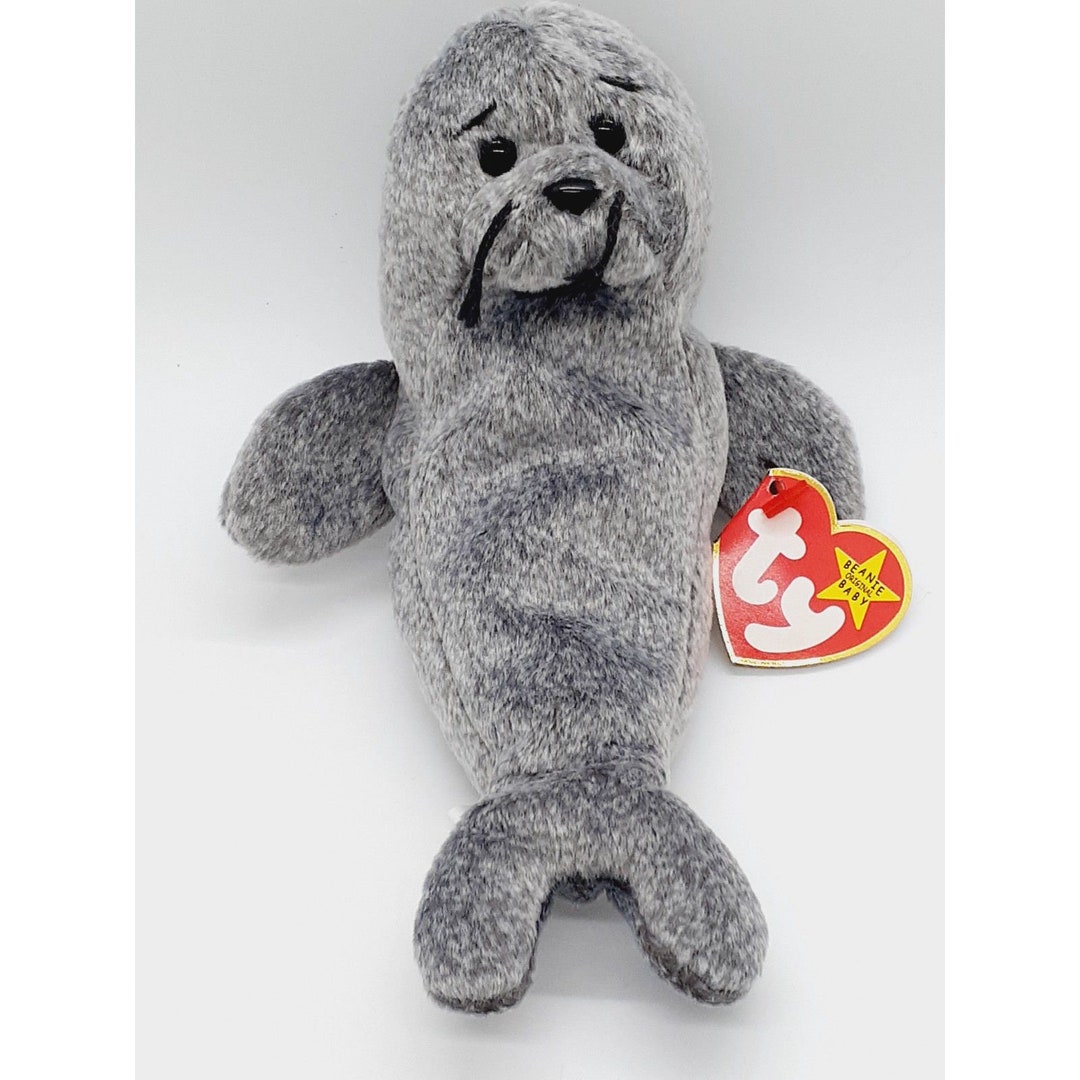 TY Slippery the Seal Beanie Baby NEW With Tags Retired 12/23/99 - Etsy