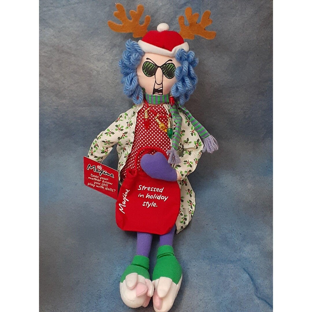 Maxine Stressed in Holiday Style Hallmark Doll New With Tags 1990's 16 ...