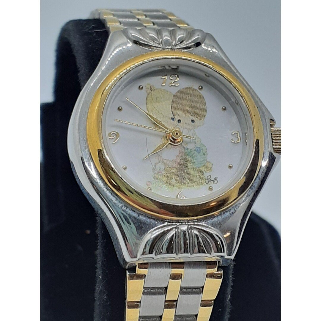 Precious Moments Valdawn Ladies Watch - Two Toned Gold & Silver Band ...