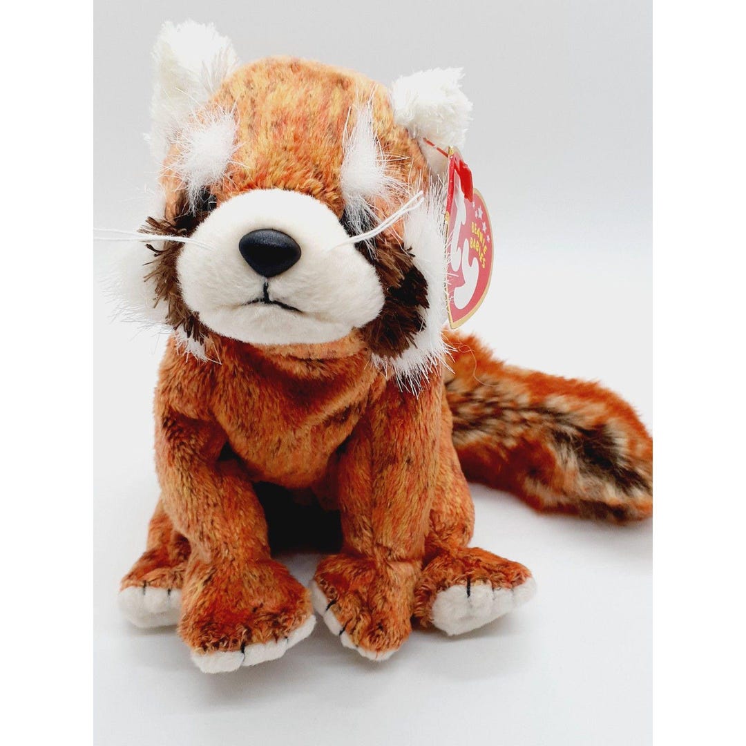 TY Rusty the Red Panda Bear Beanie Baby NEW With Tags Retired 02/24/03 ...