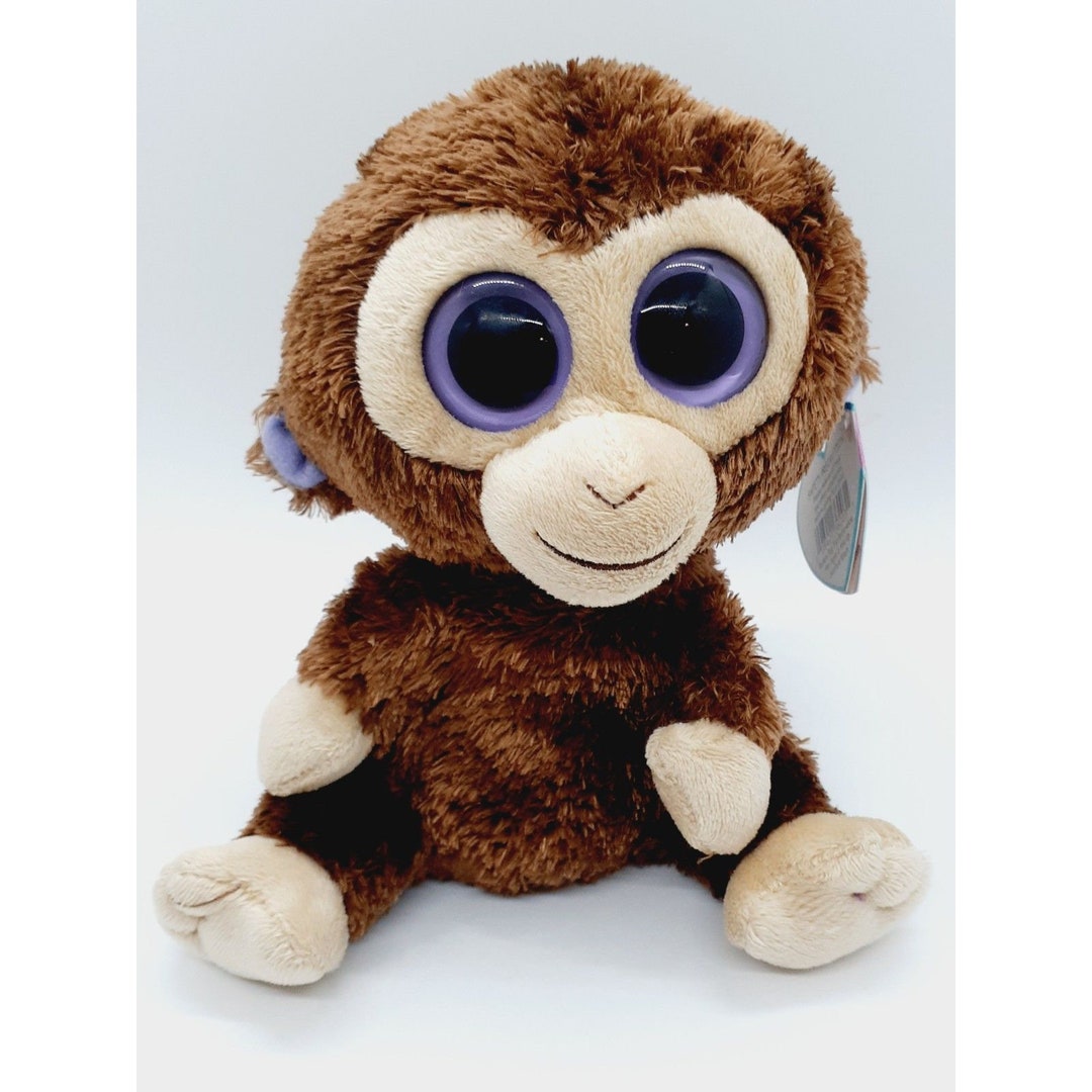 TY "coconut" the Monkey 1st Gen Beanie Boo Baby - Solid Eyes - Rare ...