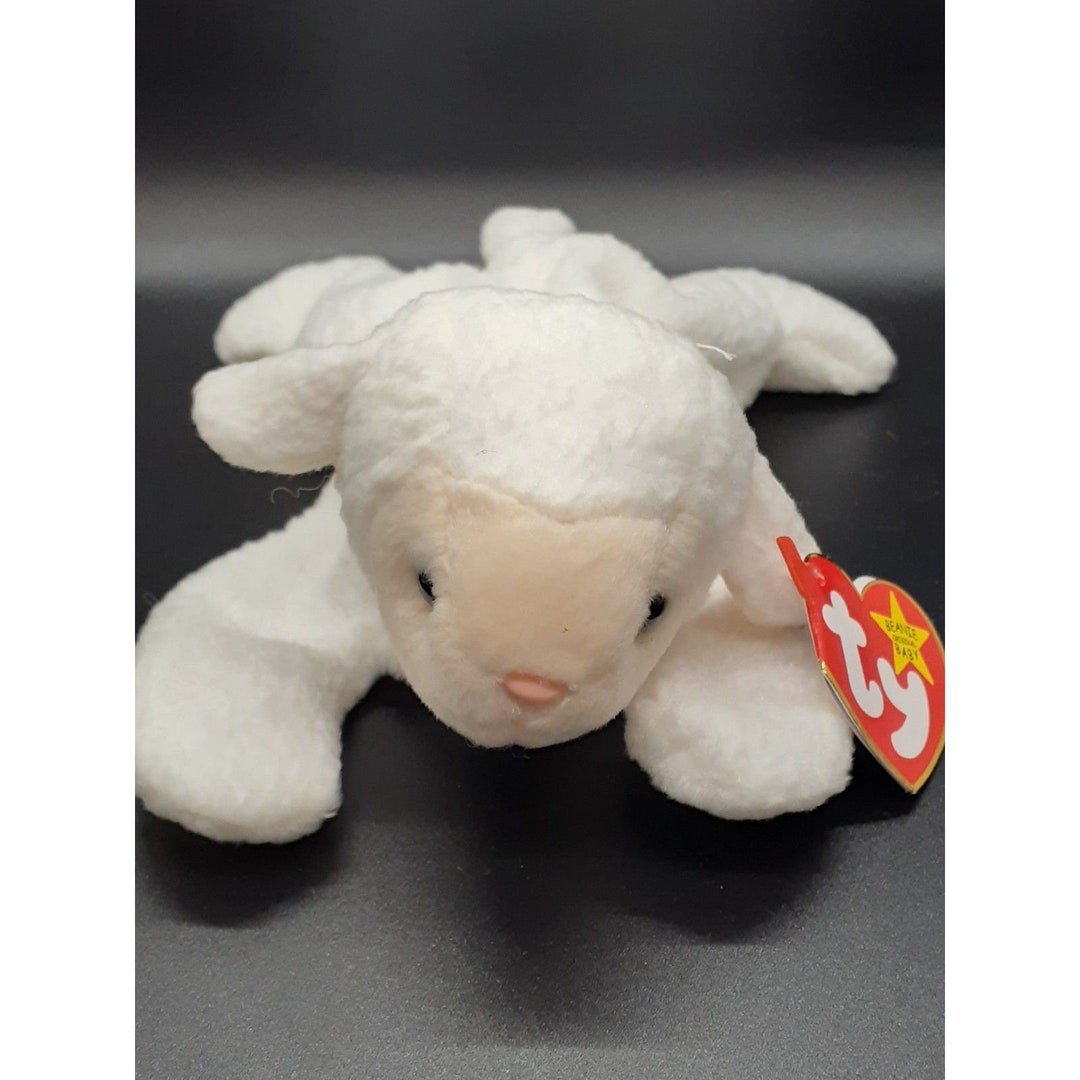 TY Fleece the Lamb Beanie Baby - NEW With Tags - Retired 12/31/98 - Etsy