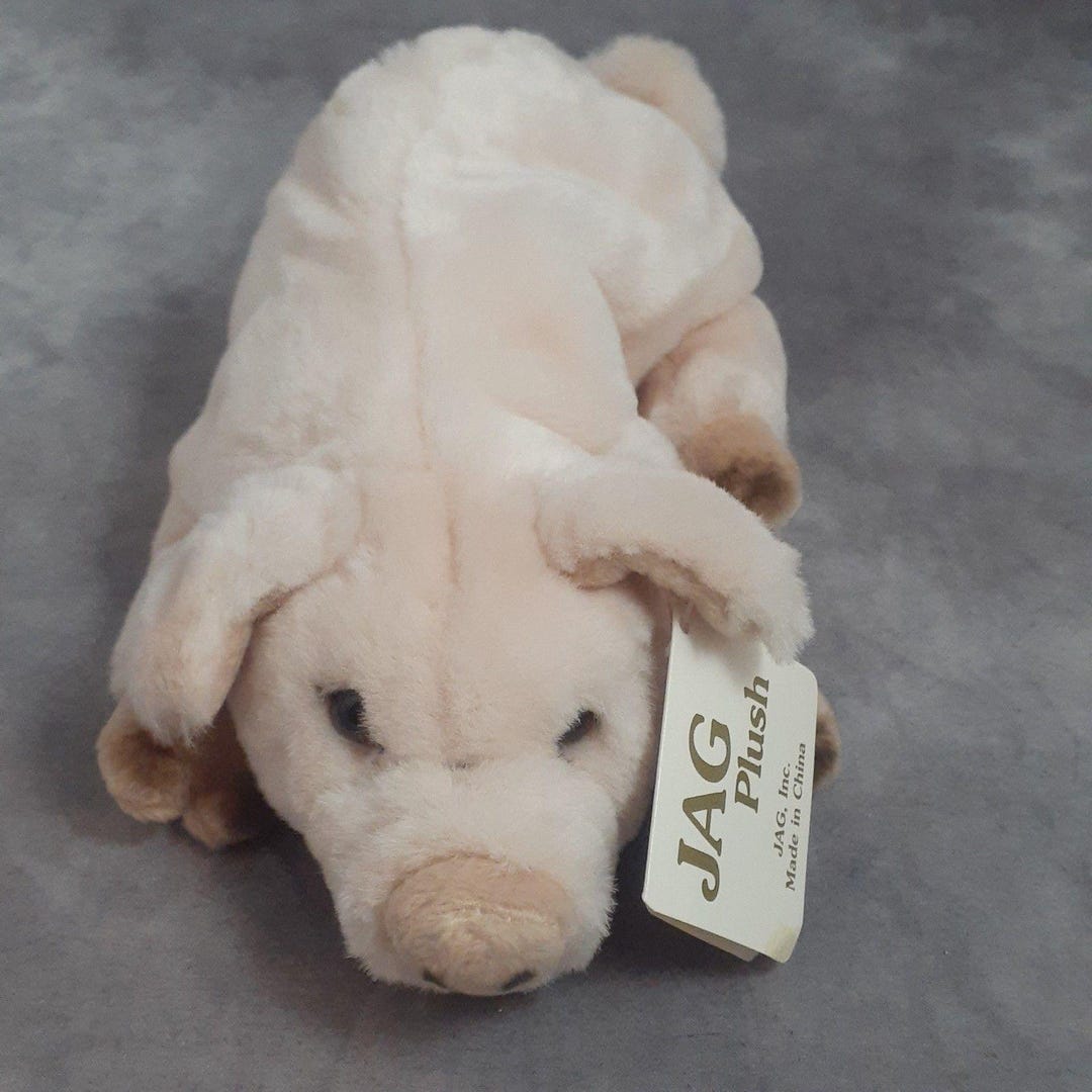 Jag Plush Realistic Pig Plush Toy - Vintage 2000's - Rare Find! - Etsy