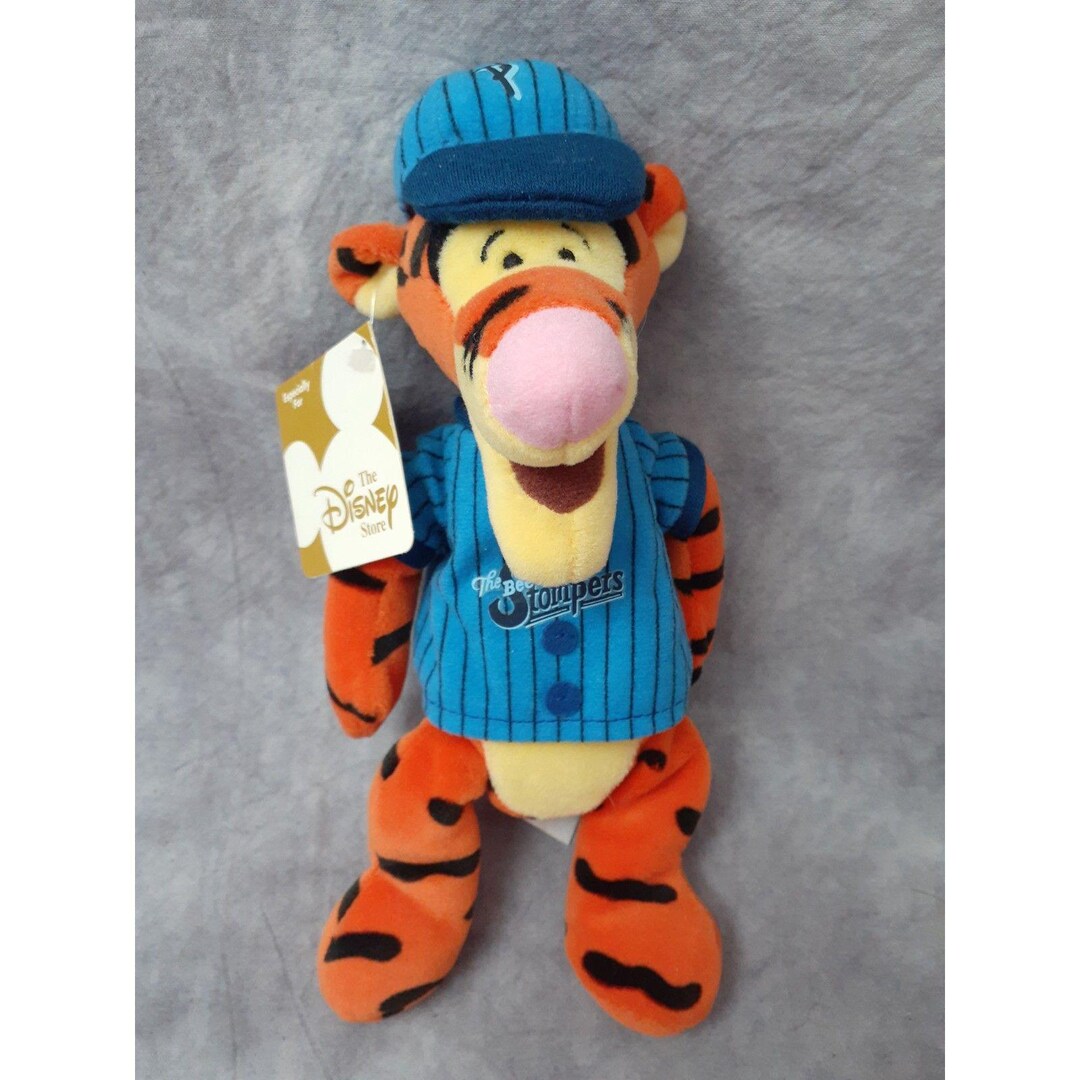 The Disney Store "baseball Tigger" the Bee Stompers Beanie Baby Beanbag ...