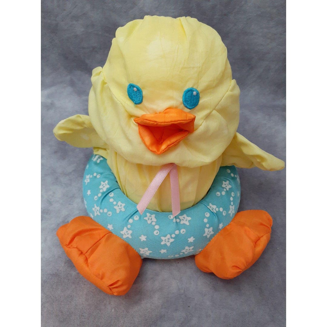 Fisher Price Puffalump Floating Yellow Duck Bath Toy #1201 Vintage 1988 ...