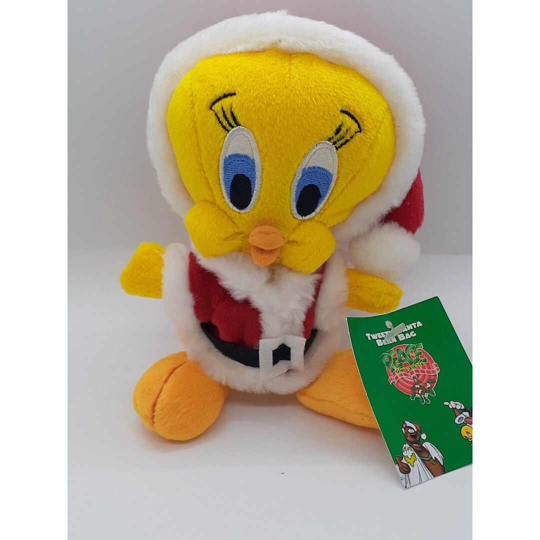 Warner Bros. Tweety Santa Beanie Bean Bag peace on Earth 1998 - Etsy