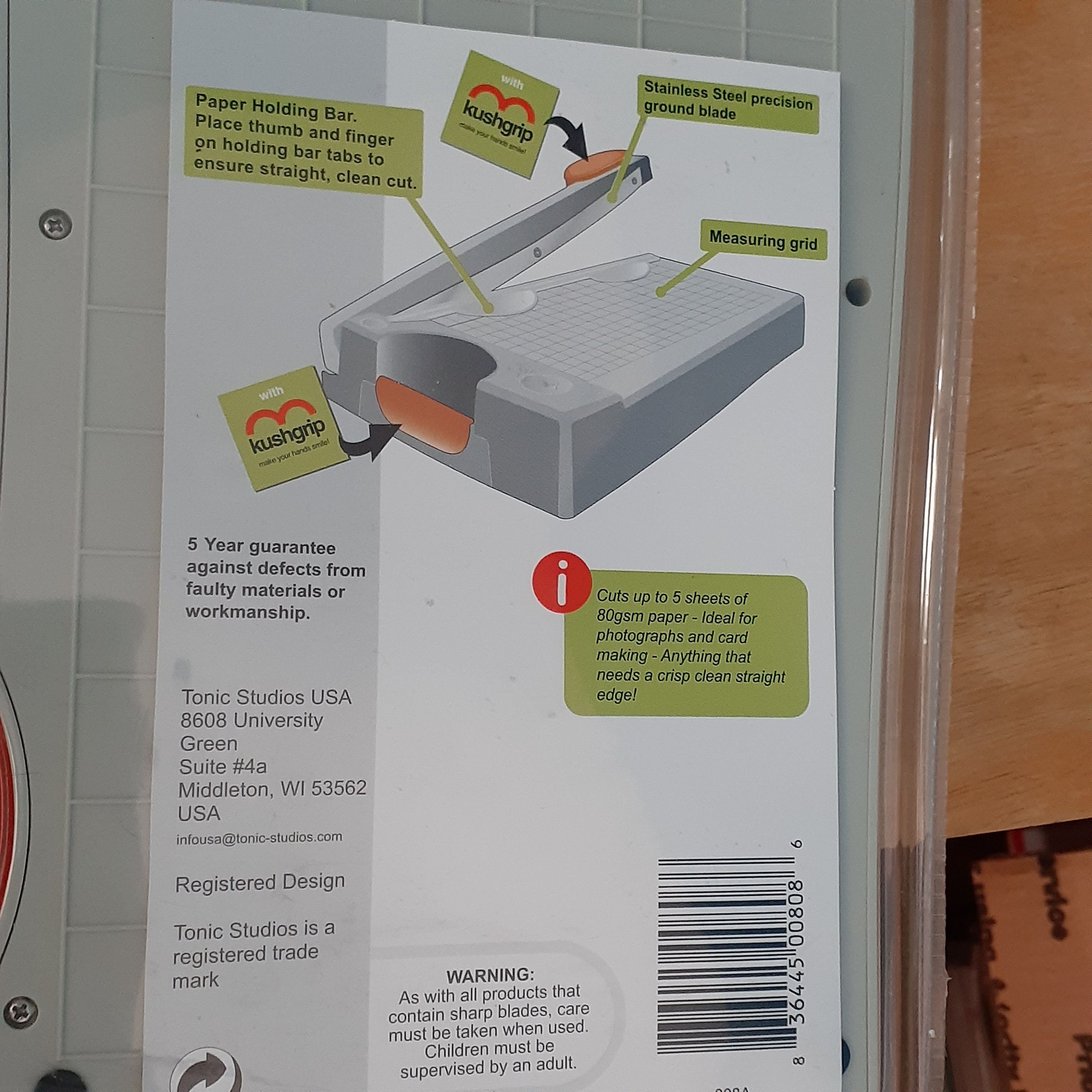 Tonic Studios Guillotine Paper Cutter Trimmer Cuts up to 8 1/2 ...