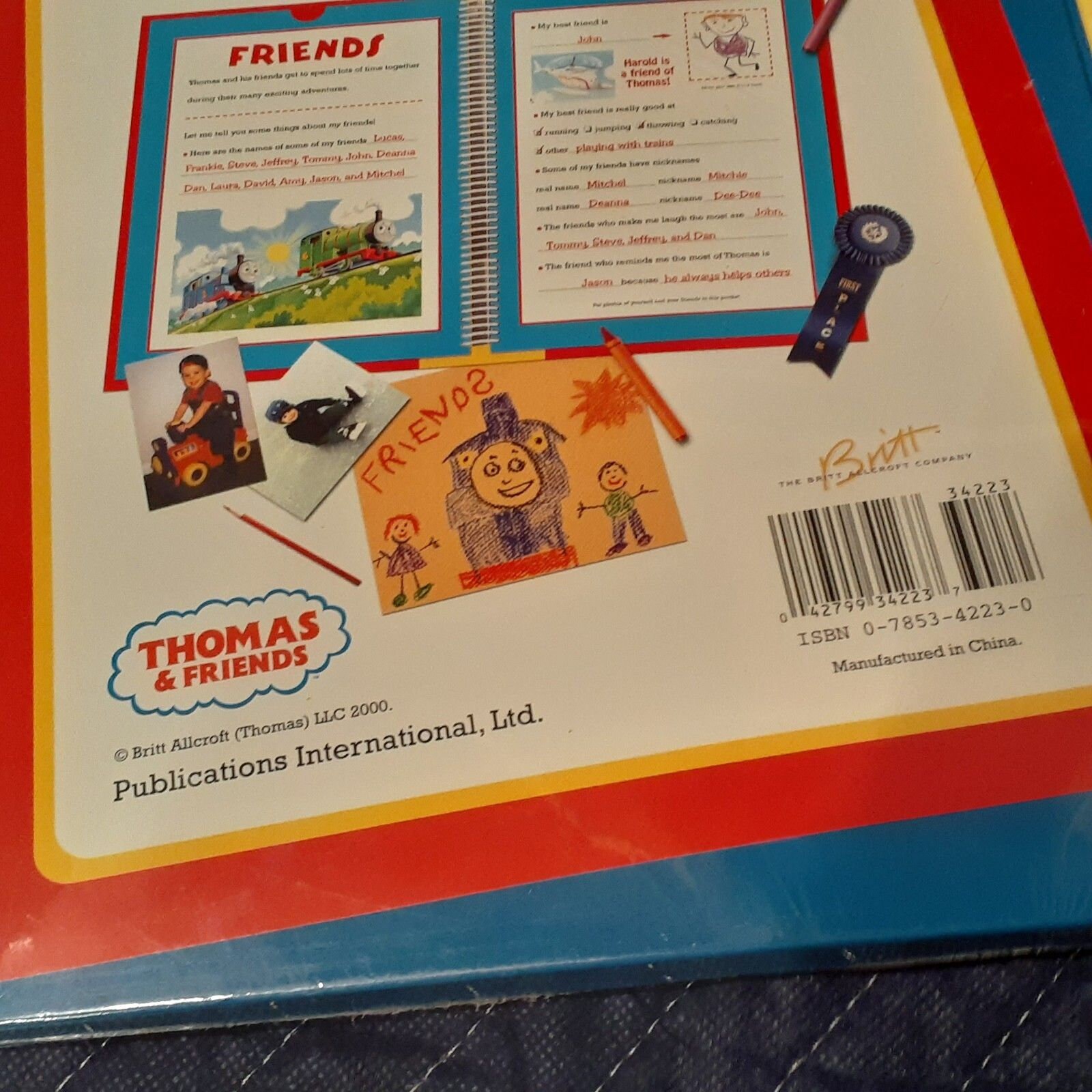 Thomas Train & Friends Fun Times Pocket Keepsake Album Vintage 2000 NEW ...