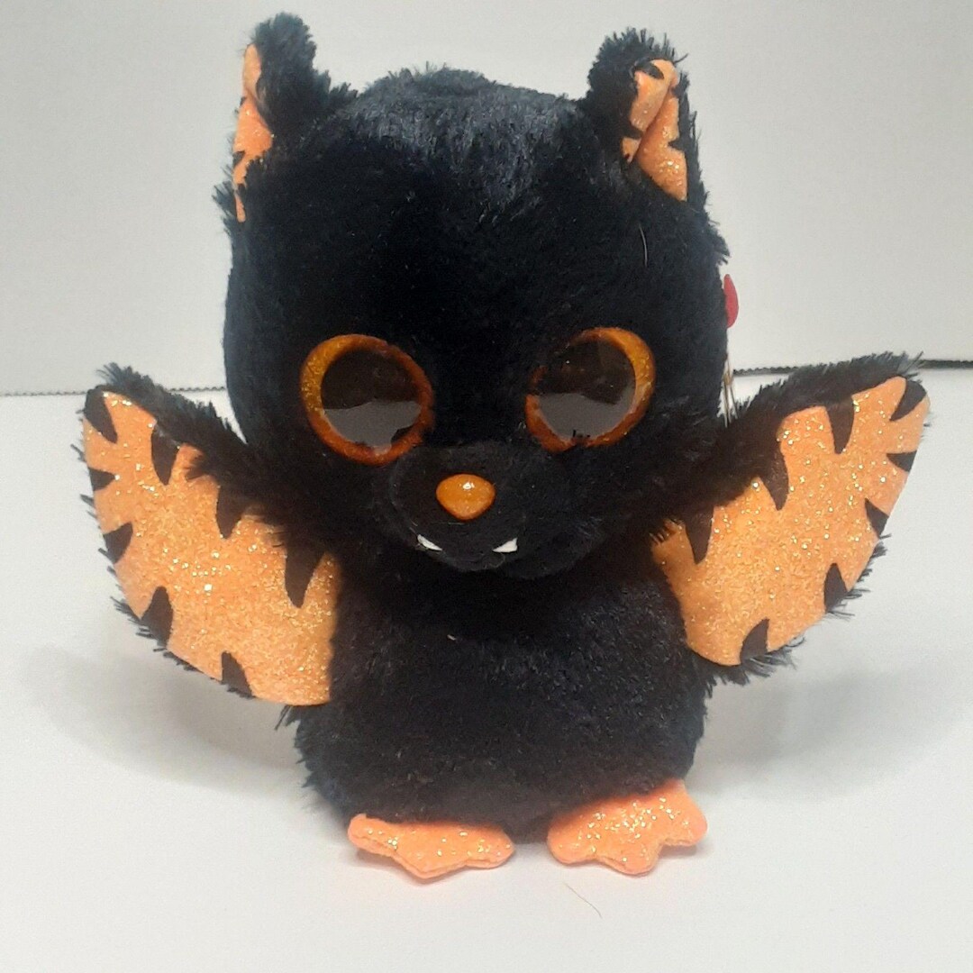 TY "mortimer" the Orange & Black Halloween Owl Beanie Boo Baby - so ...