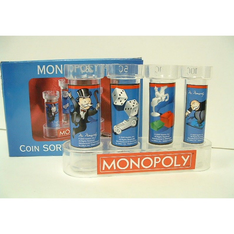 Monopoly Coin Sorter Bank Vintage 1990's New in Box - Etsy