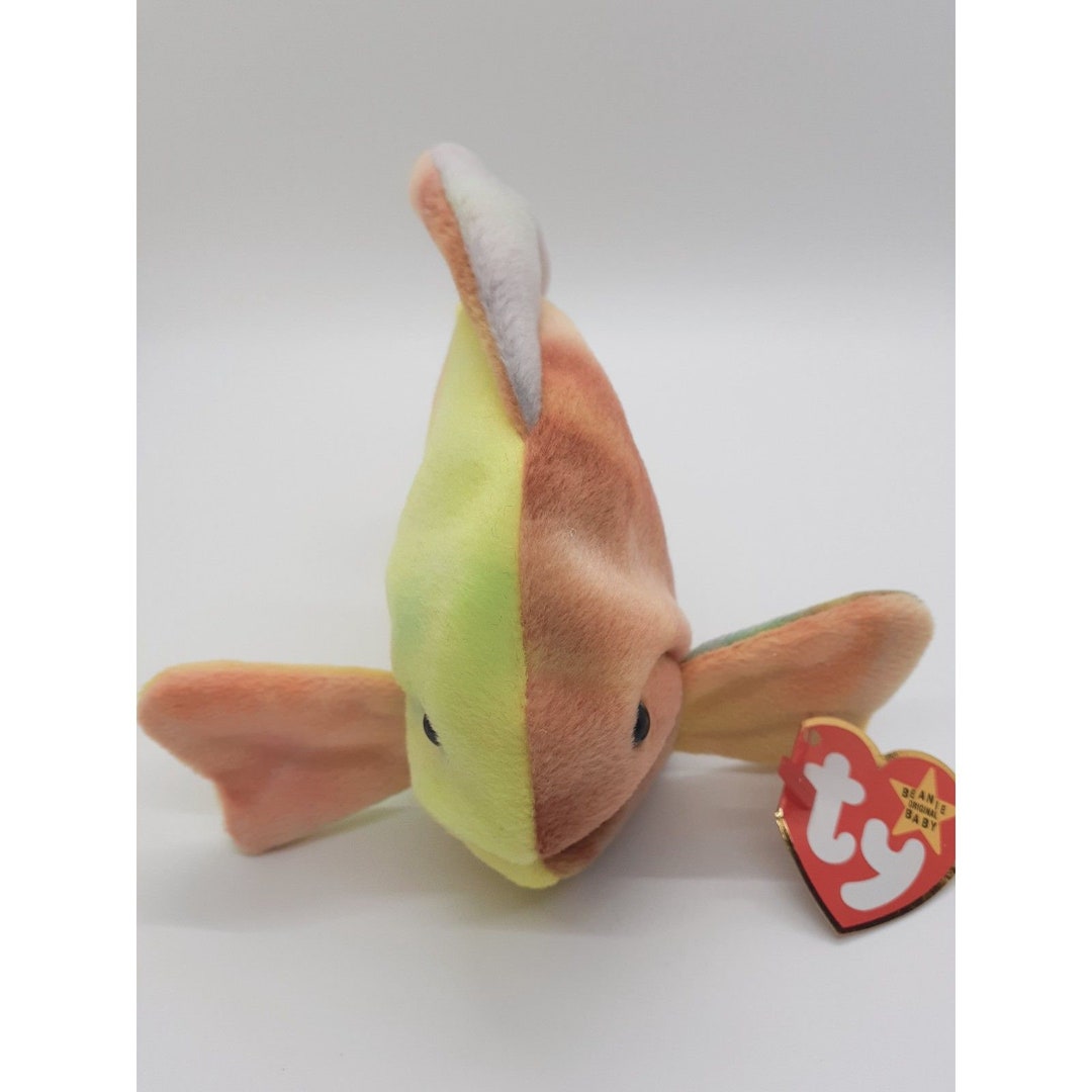 TY Coral the Tie Dye Fish Beanie Baby-new W/4th Generation Tag-retired ...
