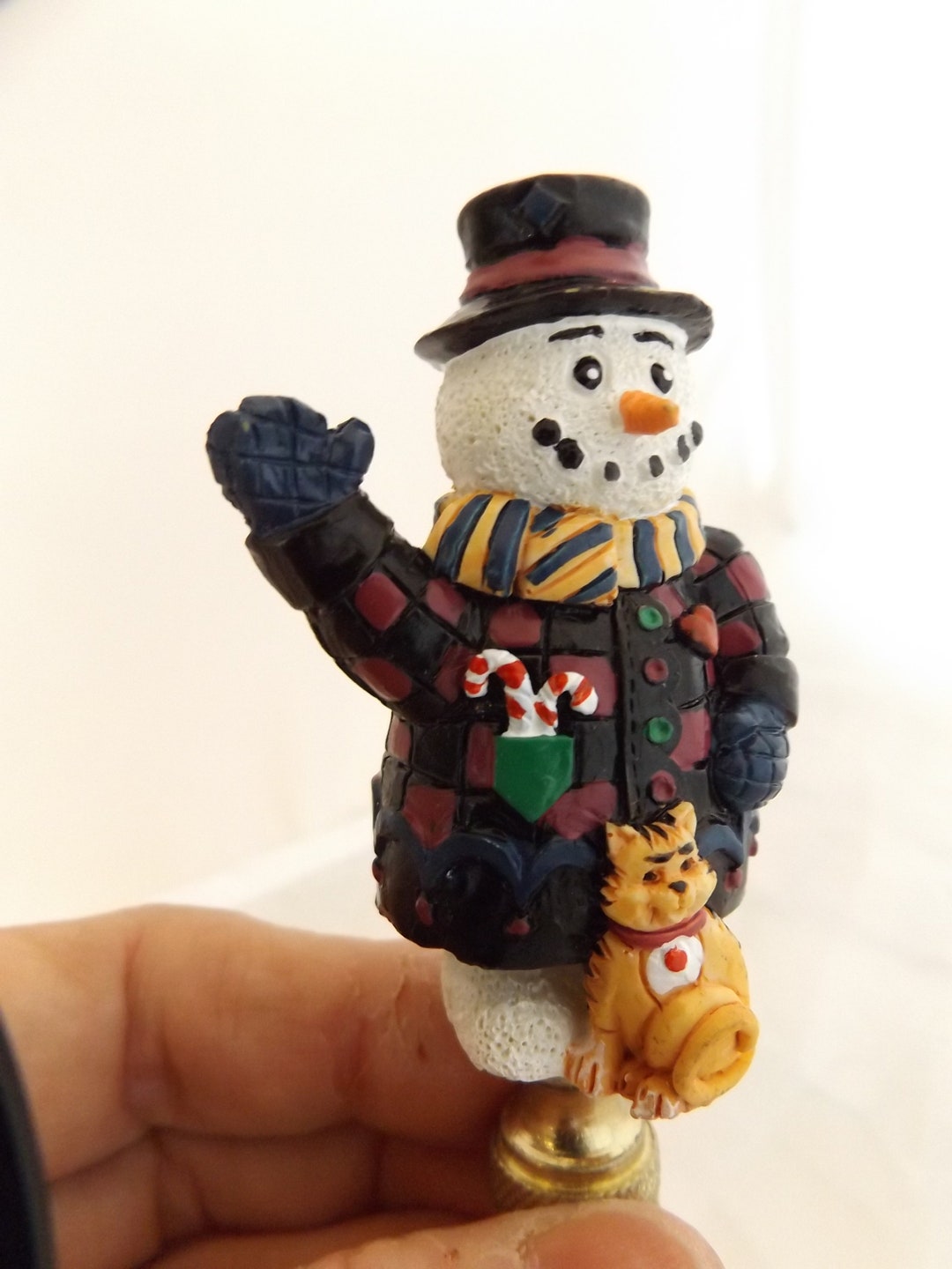 Cute Lamp Topper Holiday Xmas Finials- Santa, Xmas Tree, Snowman, Toy ...