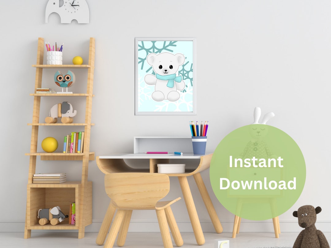 Polar Bear Printable Poster - Etsy