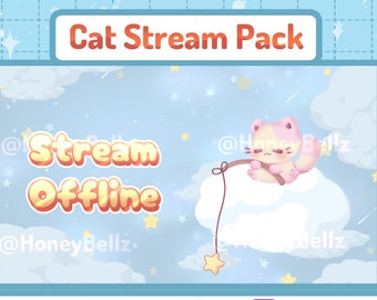 Cute Cat Full Stream Package Animated Screen Transition - Etsy