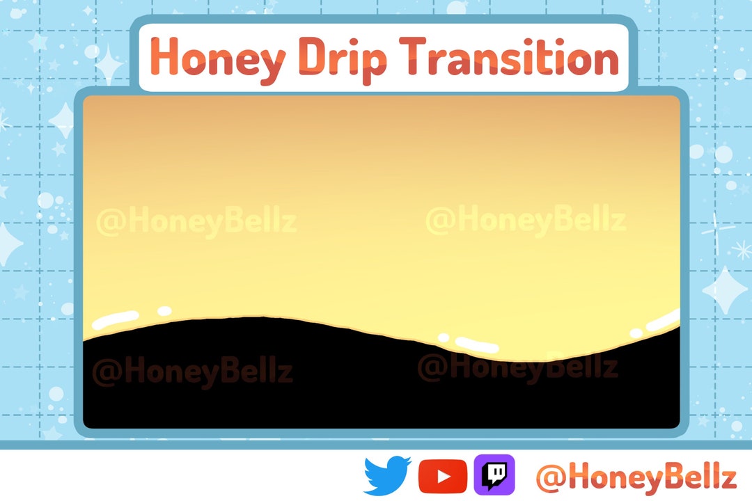 Animated Stinger Transition Honey | Liquid | Yellow - Etsy