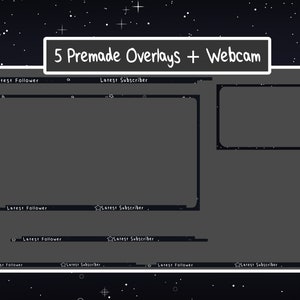 Animated Space Twitch Package Yellow Panels Overlay Youtube - Etsy