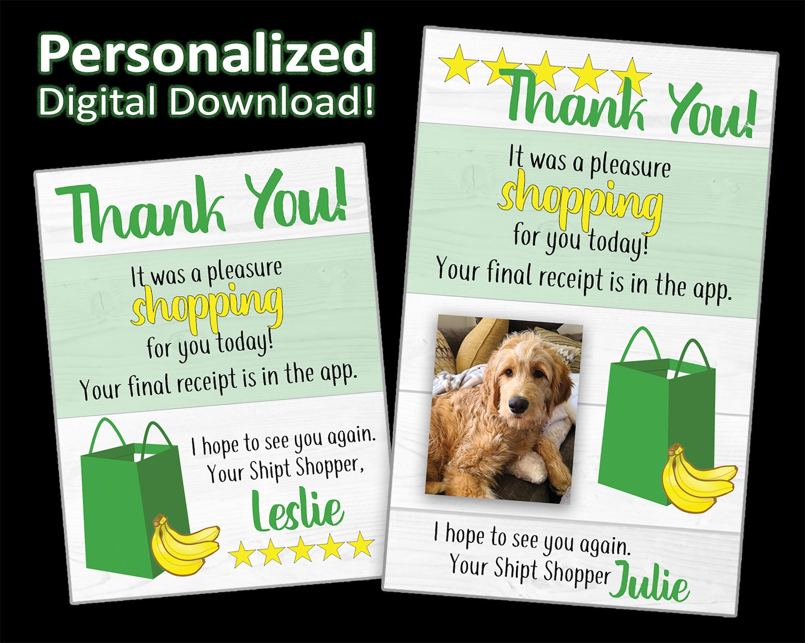 Shipt Thank You Message - Delivery - Shipt, Instacart, Postmates, Door ...