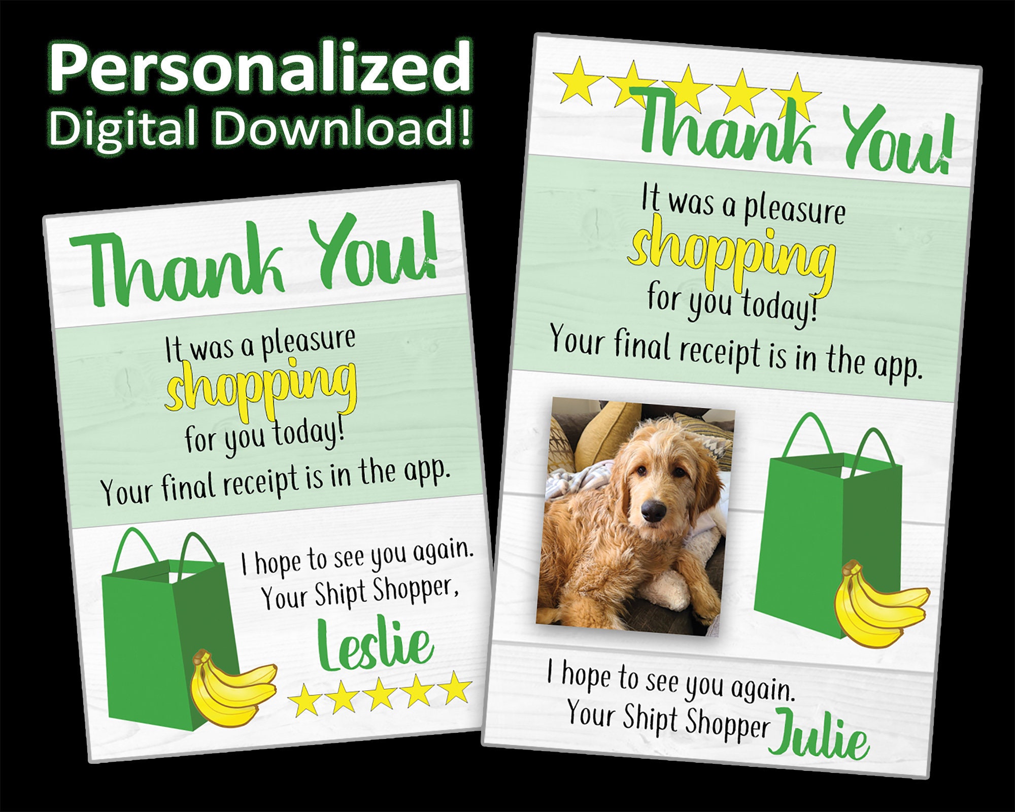 Shipt Thank You Message - Delivery - Shipt, Instacart, Postmates, Door ...