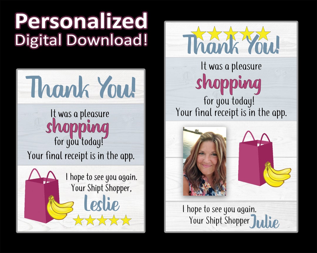 Shipt Thank You Message - Delivery - Shipt, Instacart, Postmates, Door ...