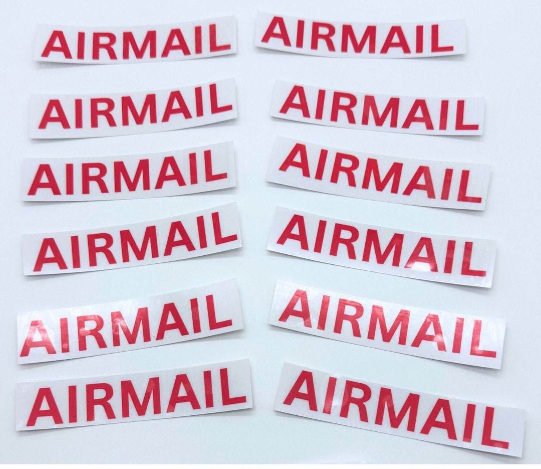 AIRMAIL Stickers AIR MAIL Labels Set of 100 Set of 50 - Etsy
