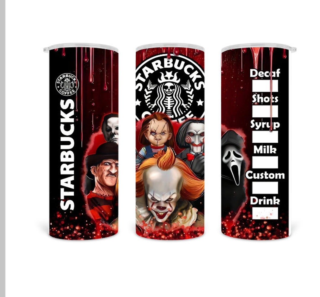 Horror Coffee Tumbler Design Download - Etsy
