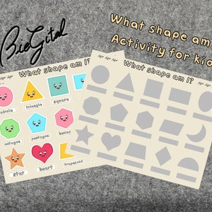 Printable Kids Activity What Shape Am I Fun Learning Game for Preschool ...