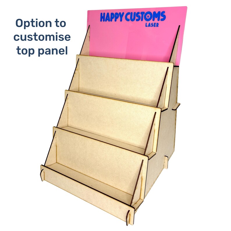 4 Tier Display Stand Business Card Jewellery Stickers Flatpack *digital ...