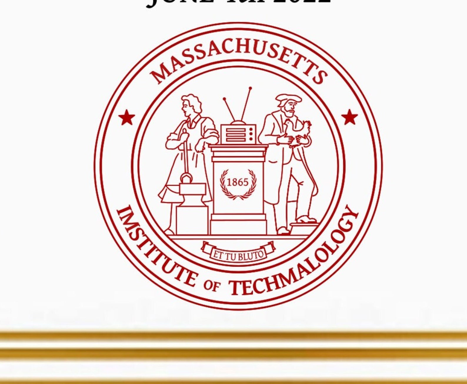 Novelty M.I.T. University Degree Certificate - Etsy