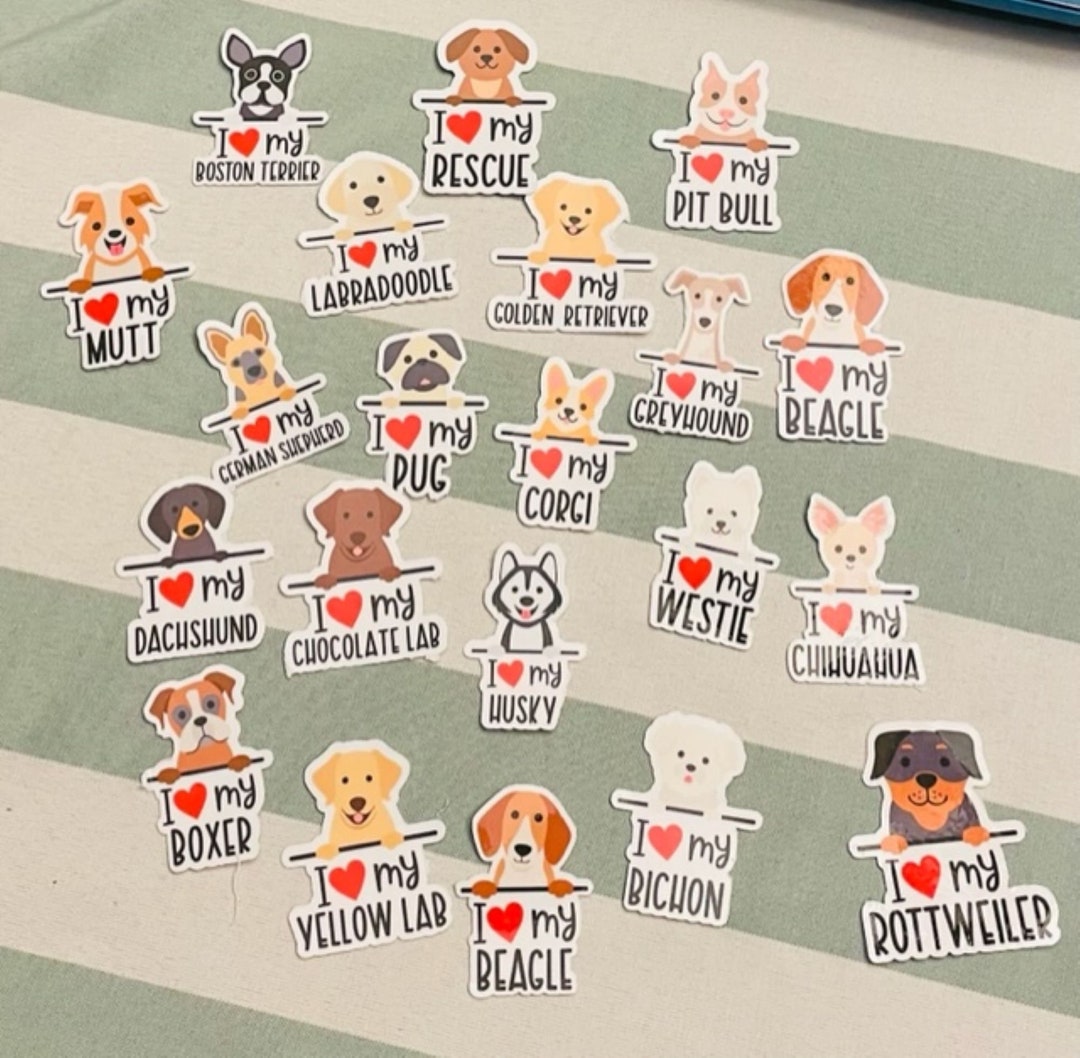 Dog Stickers | Dog Stickers Laptop | Dog Lover Sticker | Dog Gift for ...