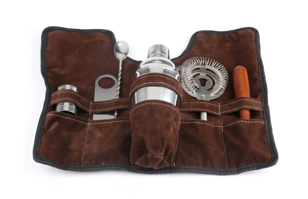 Cocktail Shaker Set 7 Pcs High Quality Bartender Kit Cocktail Whisk Bar ...