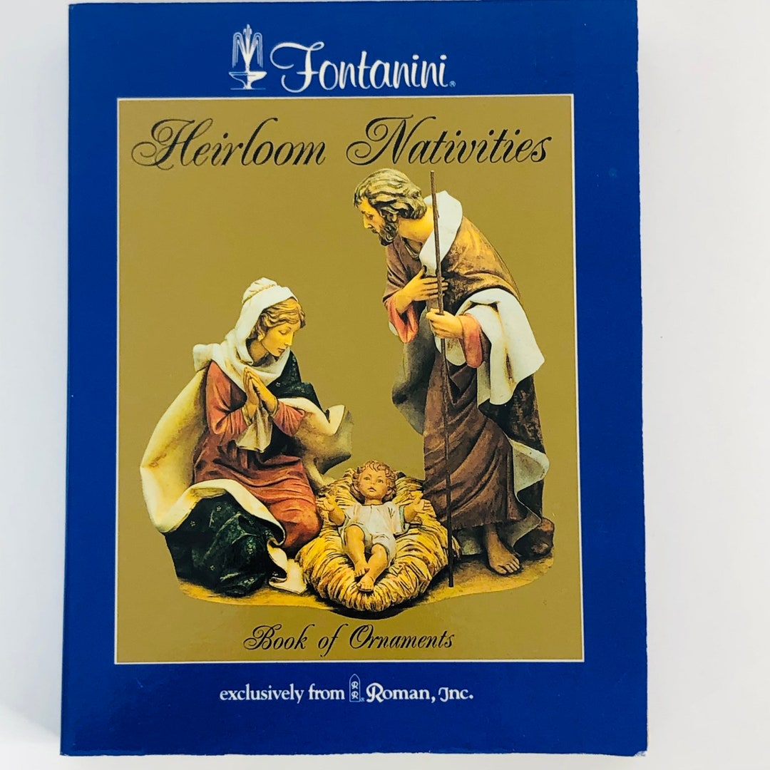 Vtg Fontanini Heirloom Nativities Book of 5 Ornaments Christmas Baby ...
