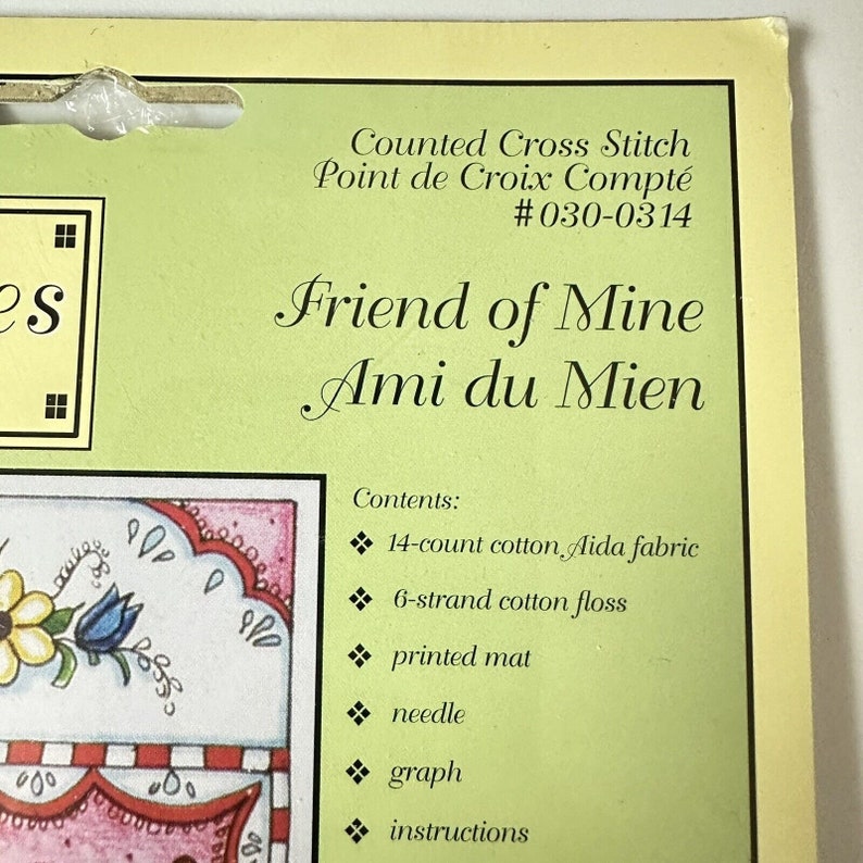 Simplicities by Janlynn "friend of Mine" by Alma Lynne Counted Cross ...