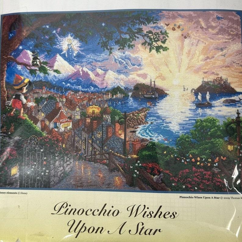 Disney Dreams Pinocchio Wishes Upon A Star Thomas Kinkade - Etsy