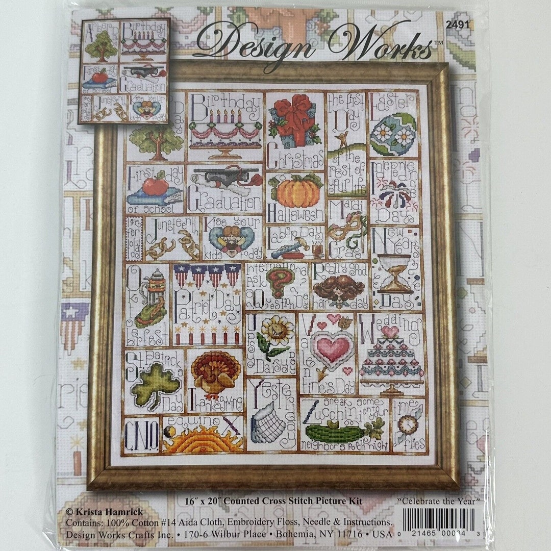 Design Works Cross Stitch Kit Celebrate the Year Christmas Easter ...