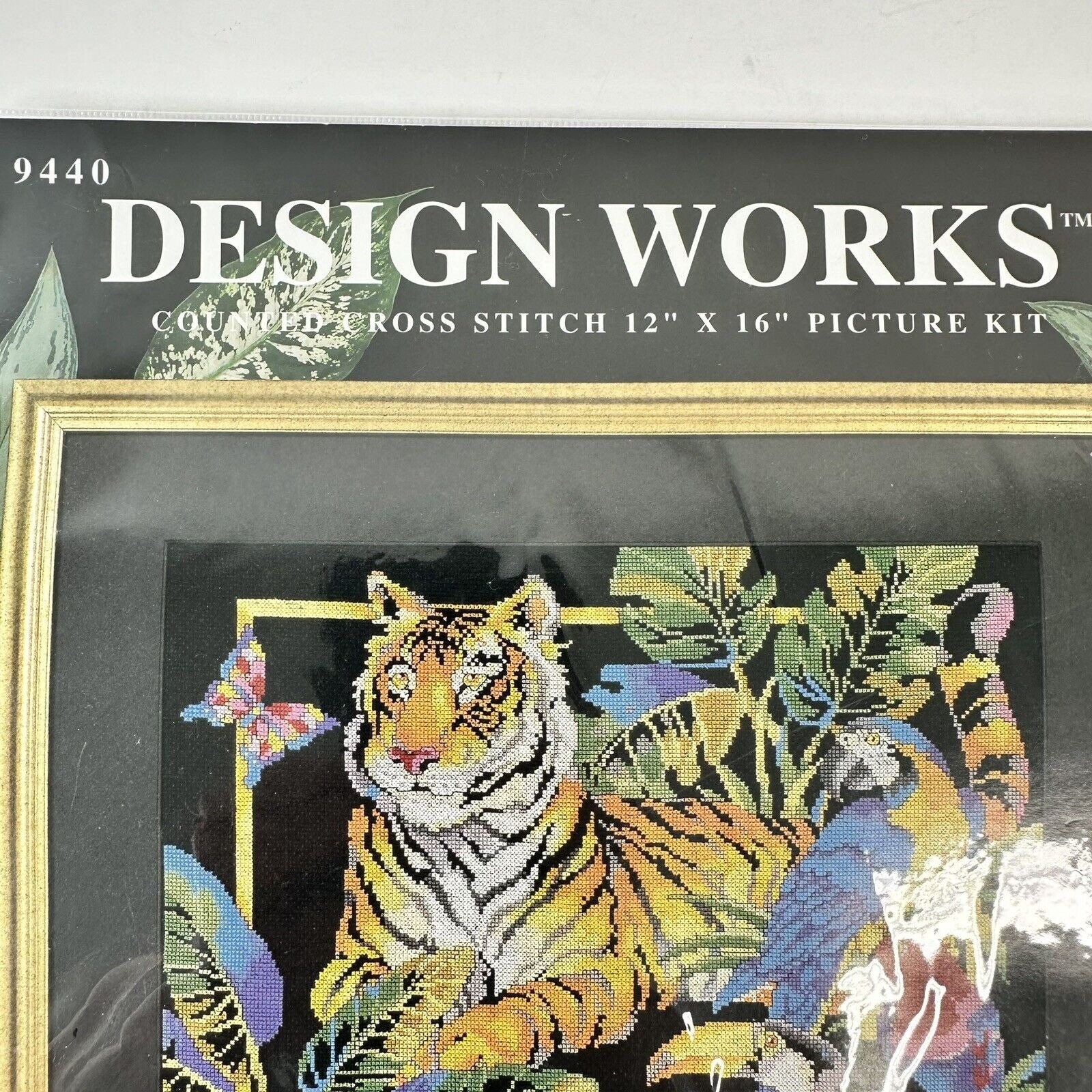Design Works Crafts Counted Cross Stitch Kit Tiger Magjestic Vibrant ...