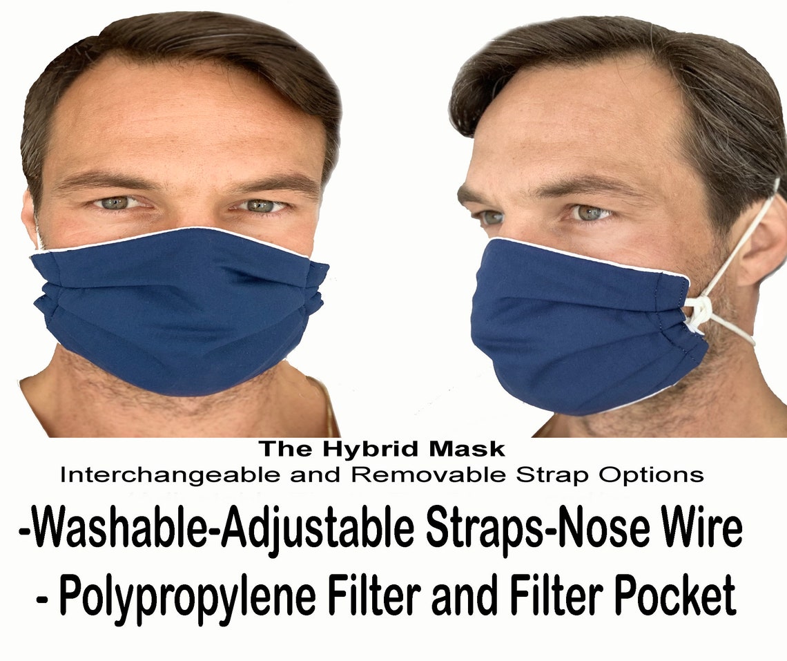Gray Polypropylene Face Mask with polypropylene filter/Three | Etsy