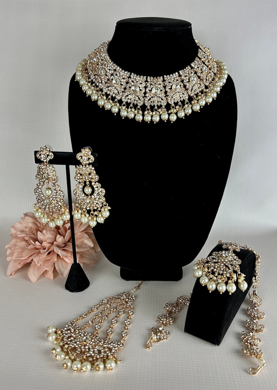 Polki Necklace With Passa/light Pakistani Wedding Choker/high Quality ...