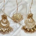 Gold Chandbali/indian Jhumka Earrings/pakistani Multani Earrings ...