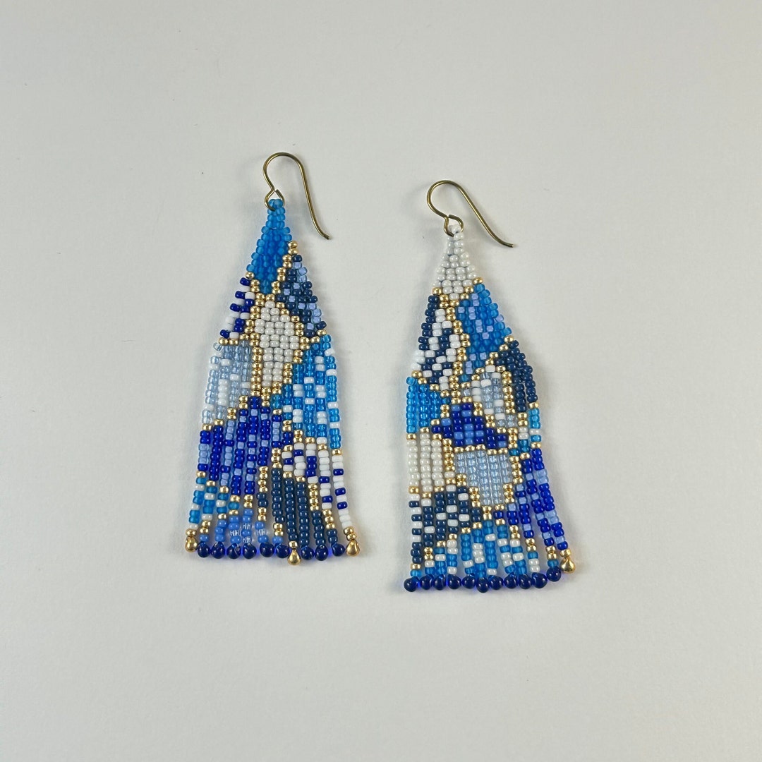 Kintsugi Beaded Earrings - Etsy